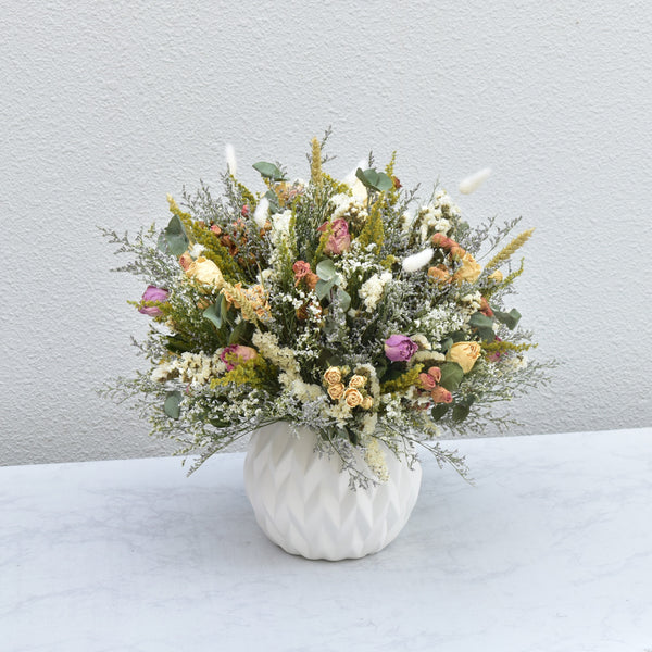 Dried Flowers in Ceramic Pot | Flower Station