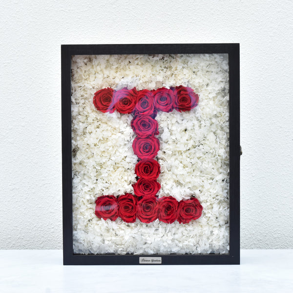 Letter in Frame - Forever Flowers | Flower Station