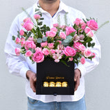 Premium Flower Box Collection | Send Rose Box in Dubai | Flower Station