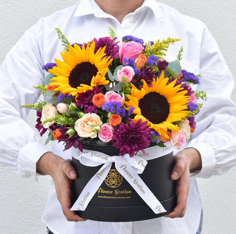 Premium Flower Box Collection | Send Rose Box in Dubai | Flower Station