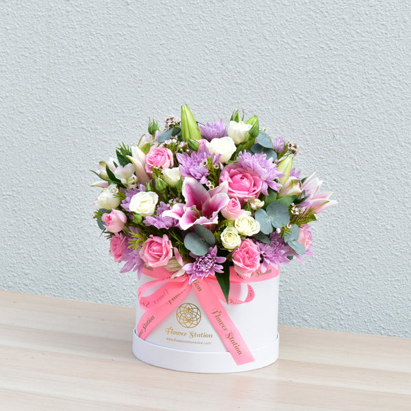 Sweet Memory Flower Box | Order Flower Box | Flower Station