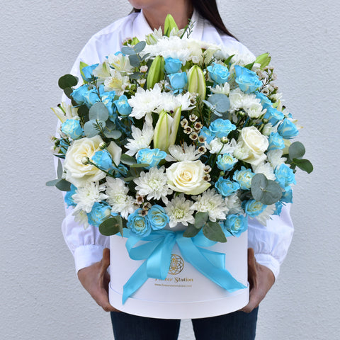 Premium Flower Box Collection | Send Rose Box in Dubai | Flower Station