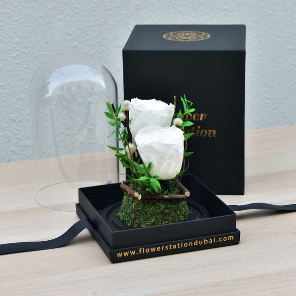 White Forever Rose | Infinity Rose Dubai | Flower Station