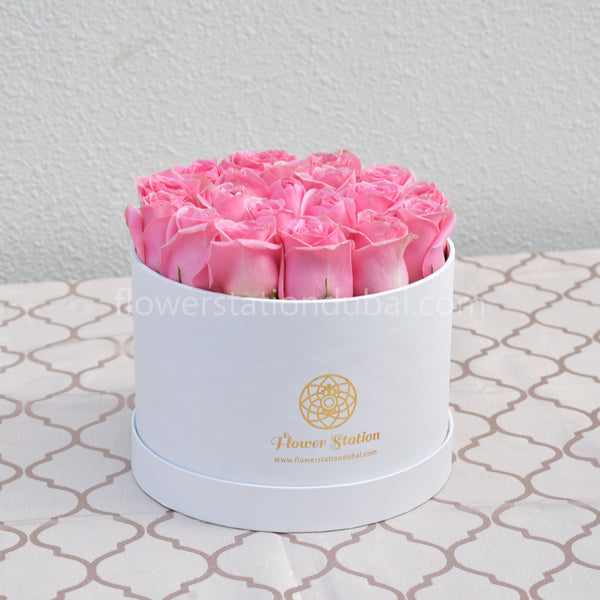 Pink Rose Box | Flower Station